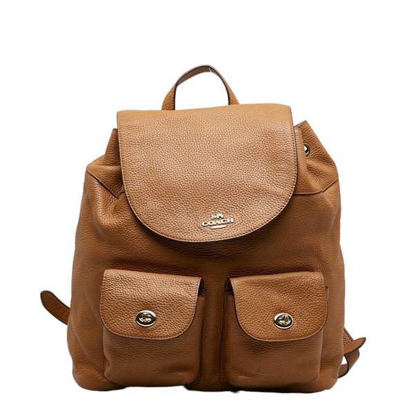 Coach | Bags | Coach Rucksack Backpack Brown Leather Ladies | Poshmark